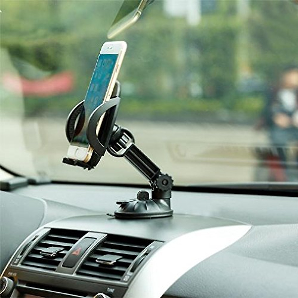Car Mount Dash Windshield Holder Cradle Swivel Dock Suction Compatible with Samsung Galaxy S20 Plus - Galaxy S20 Ultra - Galaxy S21 - Galaxy S21 FE 5G - Galaxy S21 Plus