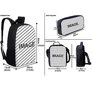 Tuoxiukan Customizable Backpack Set 3-in-1 Kids School Bag for Girls Boys Sea Turtle Schoolbag Set with Lunch Box Pencil Case Preschool Kindergarten Elementary Bookbag Hiking Camping