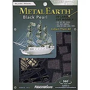 MetalEarth 3D Metal Model - Black Pearl Pirate Ship