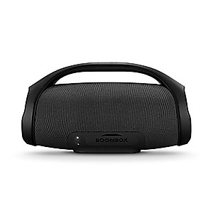 JBL Boombox Portable Bluetooth Waterproof Speaker (Black) (Renewed)