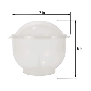 WalterDrake Lettuce KeeperTM - Lettuce Crisper Salad Keeper Container Keeps your Salads and Vegetables Crisp and Fresh- 7" X 8" (brown) (1) (1)