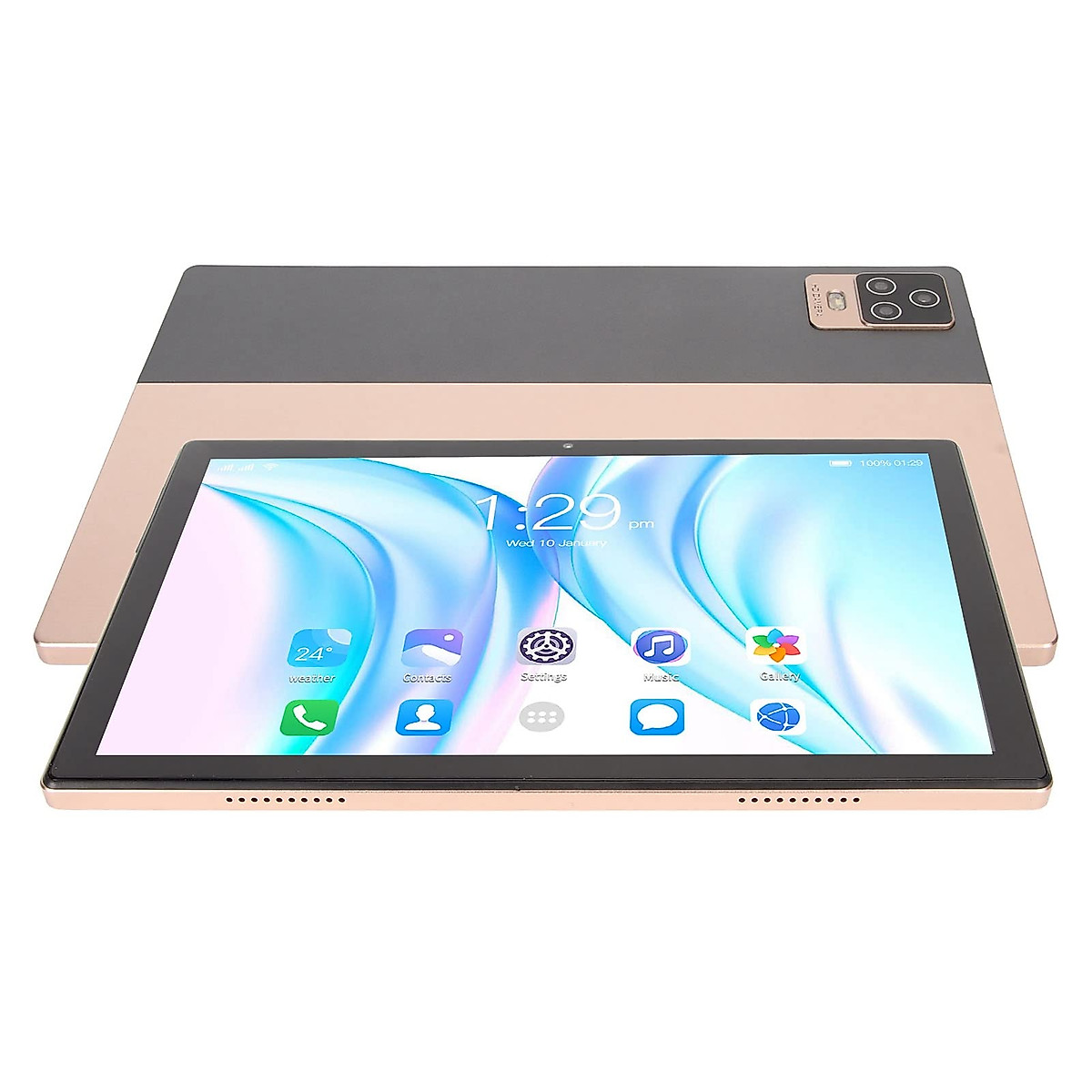 CUIFATI 10.1 Inch Tablet 2 in 1 Working Mode 8GB RAM 256GB ROM 20MP Camera USB Charging Port 5G WiFi FHD Screen Tablet with Keyboard for Android 12 (US Plug 110‑240V)