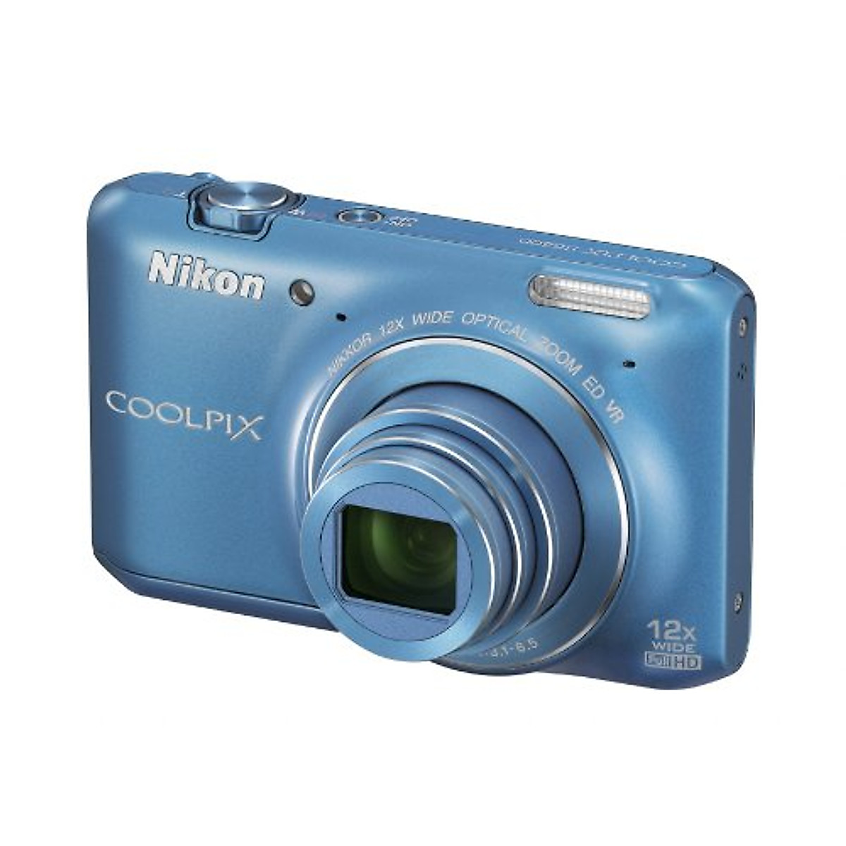 Nikon COOLPIX S6400 16 MP Digital Camera with 12x Optical Zoom and 3-inch LCD (Blue)