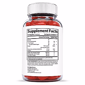 Justified Laboratories (2 Pack) Total ACV Heath Keto Gummies 1000MG with Pomegranate Juice Beet Root B12 120 Ketos Gummys