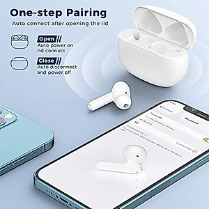 Wireless Earbuds Air ProWireless Bluetooth 5.3 Headphones Noise Cancelling Fast Charging IPX7 Waterproof Ear Buds Stereo Earpods Sports in-Ear Earphones for iPhone/Android/Samsung Earbuds