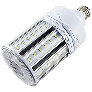 Satco S49392 Corncob LED HID Light Bulb, Medium Base, 36W, 35000 Hour Rating, 4968L, Natural Light