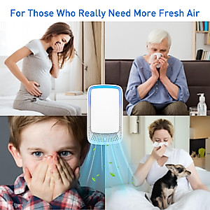 Ionizer Air Purifier(4 Pack), Quiet Negative Ion Plug in Air Purifier, Portable and Efficient Air Ionizers for Home, Bedroom, Office, Kitchen, Bathroom