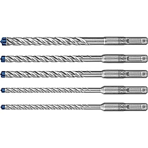 Bosch Professional 5X Expert SDS plus-7X Hammer Drill Bit Set (for Reinforced Concrete, Ø 6-10 mm, Accessories Rotary Hammer Drill)