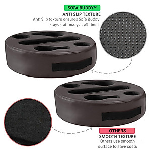MOOKUNDY - Introducing Sofa Buddy - Convenient Couch Cup Holder, Couch Caddy, Sofa Cup Holder. The Perfect Couch Accessory