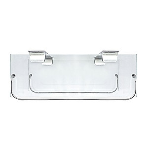 MODONA Double Glass Wall Shelf with Rail – Polished Chrome – 5 Year Warrantee