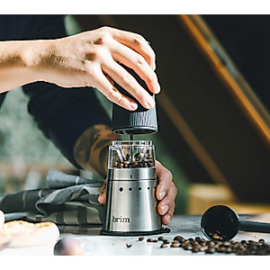 Brim 50013 Handheld Burr Coffee Grinder, One Size, Silver