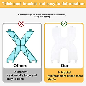 uapryti Shoe Rack Organizer - Free Standing Shoe Racks for Closets Entryway,Free Combination Shoe Storage (White+Black, 6-Tier)