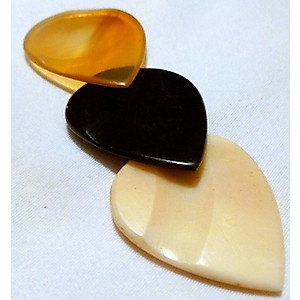 US Blues T3-GripEX Samplers Grip Exotic Trilogy Bone/Horn Guitar Picks