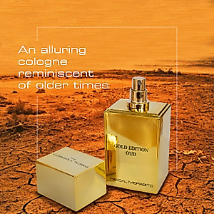 Pascal Morabito - Gold Edition Oud- 3.4 Oz Eau De Parfum - Fragrance Mist For Men - Oriental Amber Scent - Cologne Spray With Amber, Cedar, Incense, Sandalwood Accords