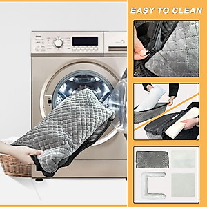 Sephyroth Dog Car Seat for Small/Medium Dogs,Dog Car Bed Washable Pet Travel Safety Car Seat,Super Soft Safe Removable Puppy Car Seat,Fits for All Cars(Gray)