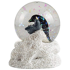 Elanze Designs Mommy Penguin and Chicks 3 x 3 Miniature 45MM Water Globe Table Top Figurine