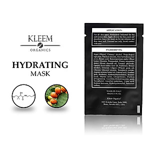 Kleem Organics Facial Face Masks: Anti Aging Face Mask | Moisturizing & Detox Face Mask | Nourishing & Soothing Face Mask. 3 Pack