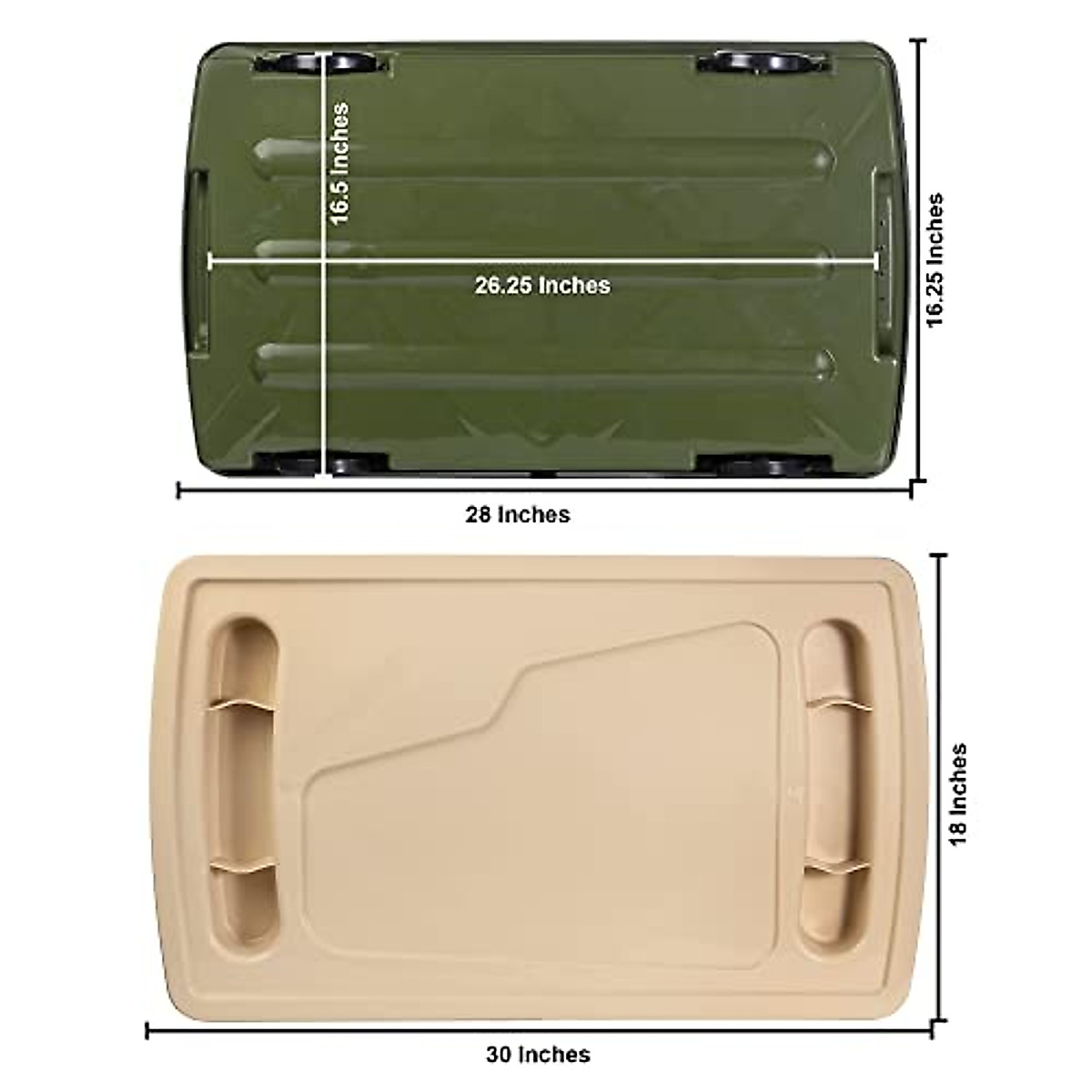 Tim Mee Toy Giant Underbed Storage Container w/Wheels & Play Surface US Made