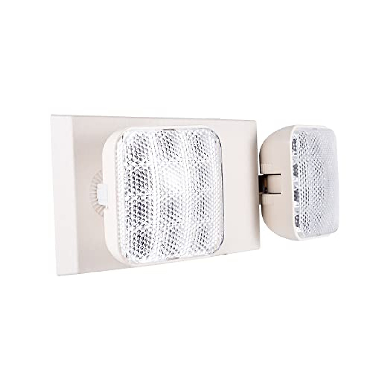 Gruenlich LED Emergency Exit Lighting Fixtures with Two LED Heads and Back-Up Batteries- US Standard Emergency Light, UL 924 Qualified, 120-277 Voltage, 1-Pack