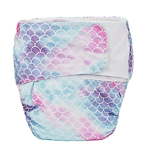 Teen Adult Cloth Diaper Nappy Reusable Washable for Disability Incontinence Large (Scales)