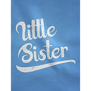 Tstars Big Sister Little Sister Matching Outfits Baby Announcement Sibling Shirts Set Girls Shirt Wow Pink/Baby Pink Kids Shirt 5/6 / Baby Newborn