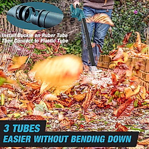 Cordless Leaf Blower for Makita 18V Battery,Electric Jobsite Air Blower with Brushless Motor,6 Variable Speed Up to 180MPH,2-in-1 Handle Electric Blower and Vacuum Cleaner(Battery Not Included)