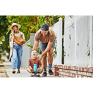 Takeya Actives Kids Insulated Stainless Steel Water Bottle with Straw Lid, 14 Ounce, Mint