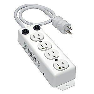 Tripp Lite Safe-IT Medical-Grade Power Strip, 4 15A Hospital-Grade Outlets, 7ft. Cord, UL 1363A, (PS-407-HG-OEM)