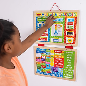 Melissa & Doug My First Daily Magnetic Activities Calendar For Kids, Weather And Seasons Calendar For Preschoolers and Ages 3+