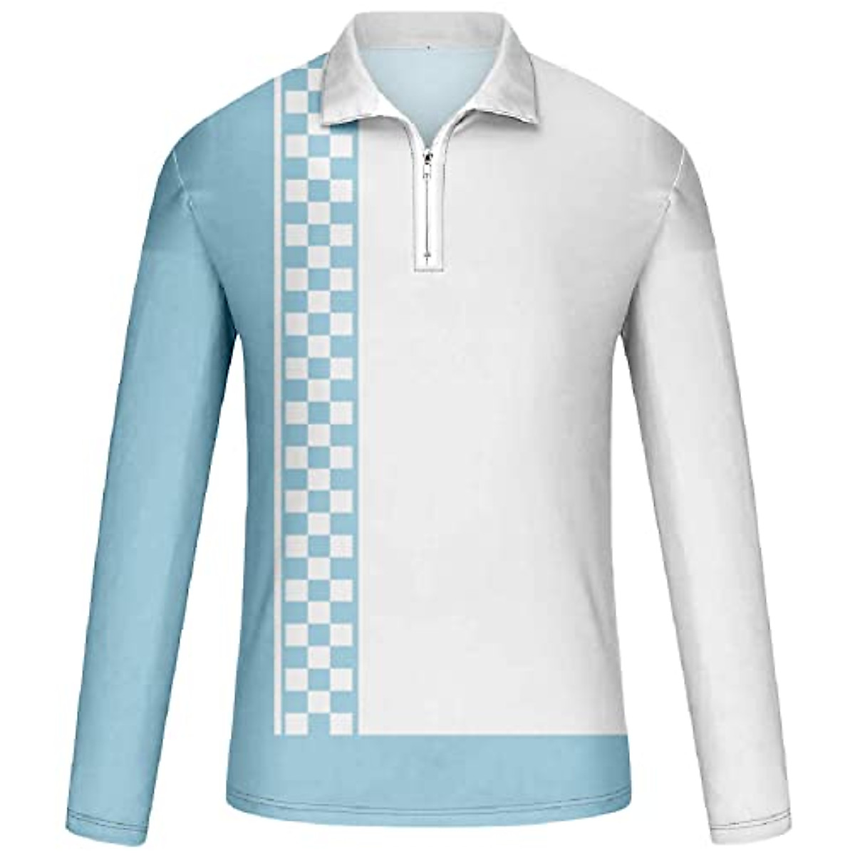 Oversized Mens Tshirts Tshirts Shirts for Men V Neck Polo Striped Quarter Zip Pullover Sweater Stylish Casual Work Half Zip Collar Shirt Short Sleeve Summer Spring White M