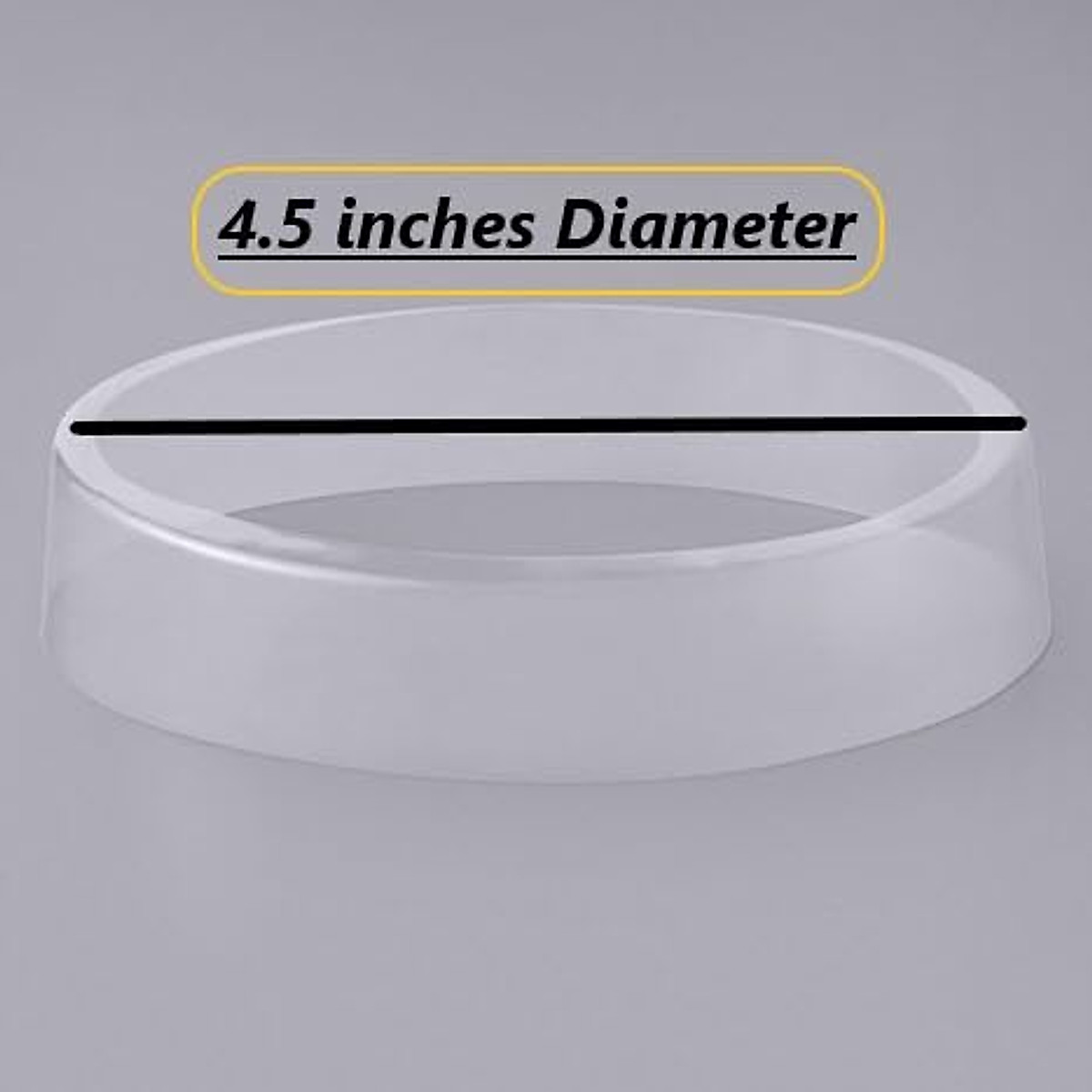 (Pack of 250) Clear Shrink Bands for Deli Containers, Tamper-Proof Shrink Bands, Max Diameter 4.5 inches Fits Round Plastic Soup/Deli Containers Sizes 8-32 Ounces