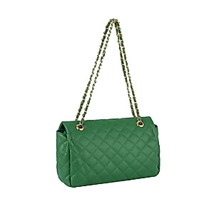 Quilted Crossbody Bags for Women, Bling Letter, Multi Color, Classic Flap (Black_Love)