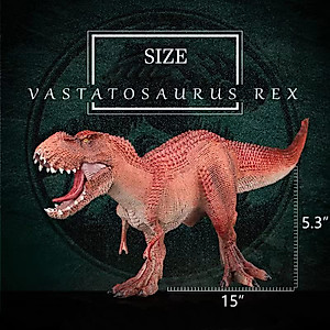 Gemini & Genius Dinosaur Toys, Vastatosaurus Rex Dinosaur Action Figures Toys, Great Party Supplies, Boys Birthday Gift, Collection, Cake Topper and Room Decor for Kids