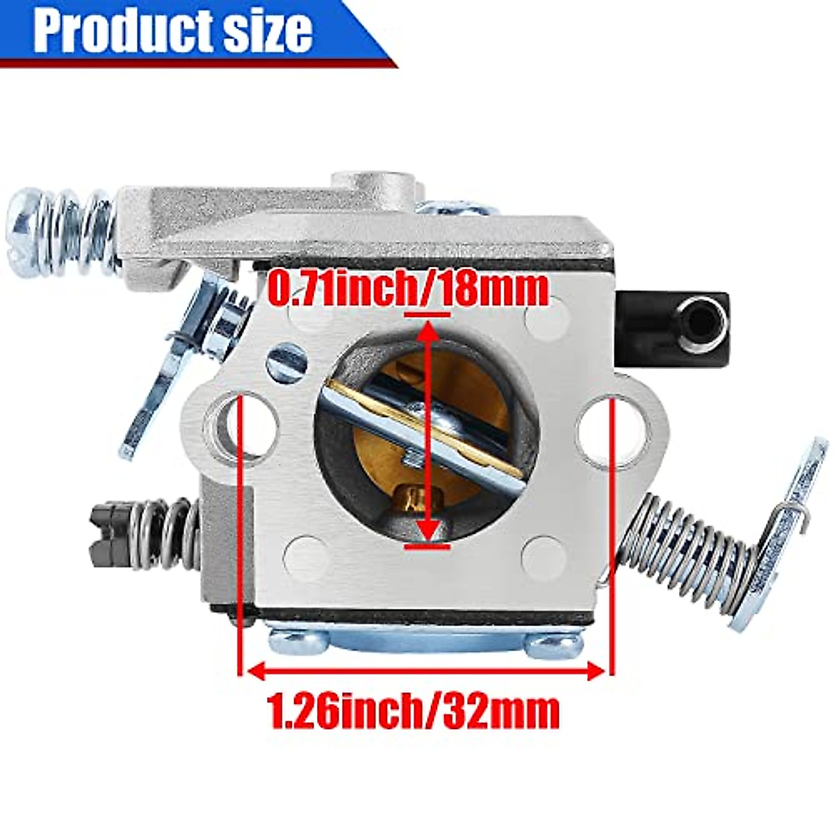 YOFMOO Carburetor Kit Compatible for 021 023 025 MS210 MS230 MS250 Chainsaw WT-286 WT-215 Zama C1Q-S11E C1Q-S11G 1123-120-0603 1123-120-0605 Carb with Filter Fuel Oil Cap