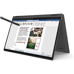 Lenovo Flex 5 14" 2-in-1 Laptop, 14.0" FHD (1920 x 1080) Touch Display, AMD Ryzen 5 4500U Processor, AMD Radeon Graphics, Digital Pen Included, Win 10 Pro, Graphite Grey (16GB RAM + 1TB SSD)