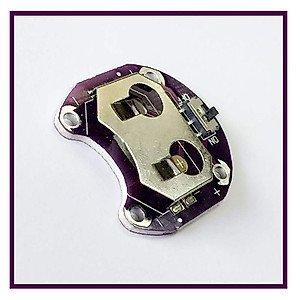 KOOBOOK 10Pcs Coin Cell Battery Holder CR2032 Battery Mount Module for Arduino Lilypad