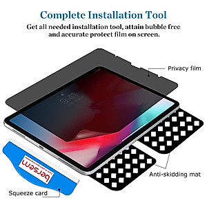 BERSEM Privacy Screen Protector Compatible with iPad Air 5th Generation 2022 / iPad Pro 11 Inch (2022 & 2021 & 2020 & 2018 Models) / iPad Air 4th Generation 2020, Anti Glare, Anti Spy