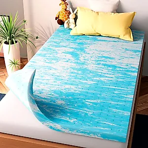 Airensky 3 Inch Queen (60"x80") Memory Foam Mattress Topper, Cooling Gel Infused Foam Mattress Topper for Pressure Relief Back Pain, Bed Toppers, CertiPUR-US