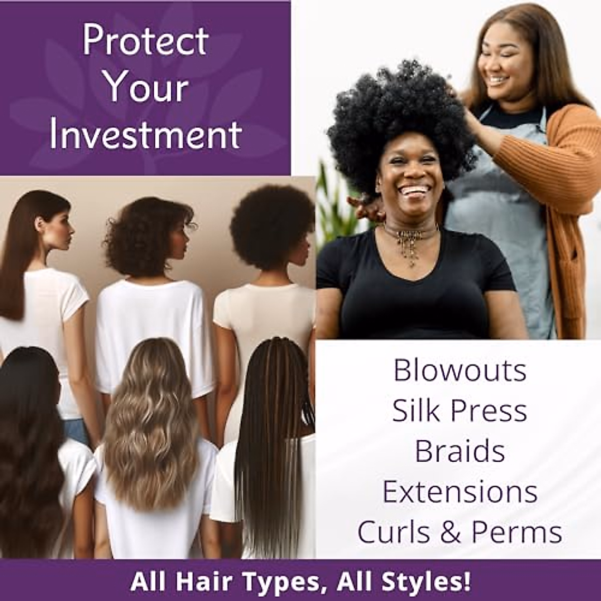 100% Pure Mulberry Silk Head Scarf | Women's Hair Wrap for Sleeping at Night | Maintains Style, Reduces Frizz, Aids Growth - Pink