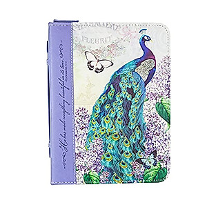 Divinity Boutique Bible Case - X-Large Bible Cover for Women and Girls- Faux Leather Zippered Bag with Ecc. 3:11 - Fits Books up to 10” x 7.5” x 1.5”