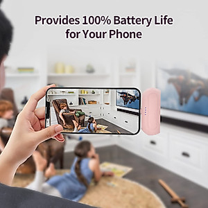 TQGX Small Portable Charger 4800mAh Ultra-Compact Cordless Fast Charger Mini Battery Pack Compatible with iPhone 14/13/12/11/8/7/6/XR/XS Max/Pro Max/AirPods