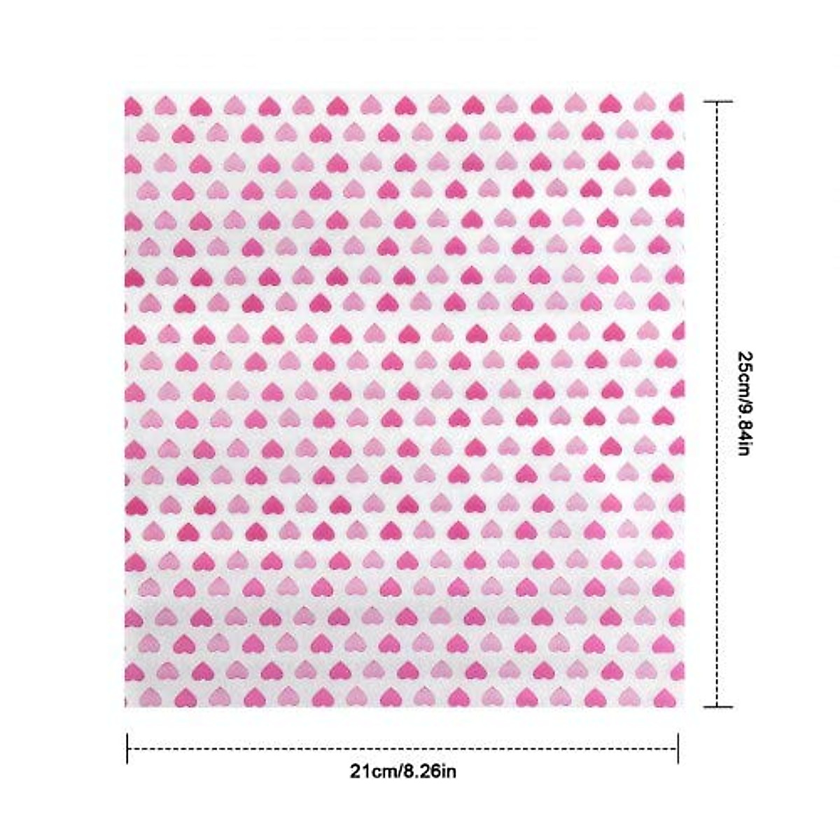 Food Wrapping Paper 50 Sheets Wax Paper Grease Proof Waterproof Baking Parchment with Heart Pattern Non-Stick Beeswax Wraps Paper Liners Tissue for Bread Sandwich Burger Gift 218 x 250mm