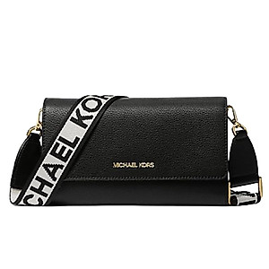 Michael Kors Jet Set Travel Multifunction Phone Crossbody Bag (Black))