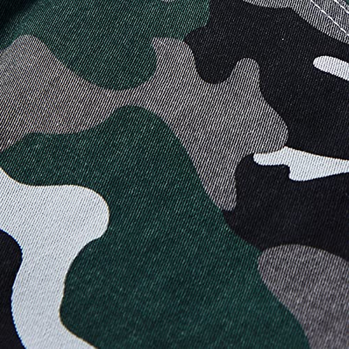 American Flag Board Shorts Men Mens Cargo Shorts Casual Camouflage Elastic Waist Tooling Shorts Outdoor Cotton Camo Multi Pockets Utility Shorts Big & Tall Sizes 46-64 Men Cargo Shorts Blue 2X