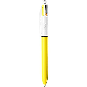 BIC 4-Color Original and Fashion Retractable Ball Pens, Medium Point (1.0mm), 3-Count Pack, Retractable Ball Pen With Long-Lasting Colorful Ink