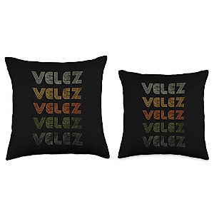 Love Heart Velez Tee Grunge/Vintage Style Black Velez Throw Pillow