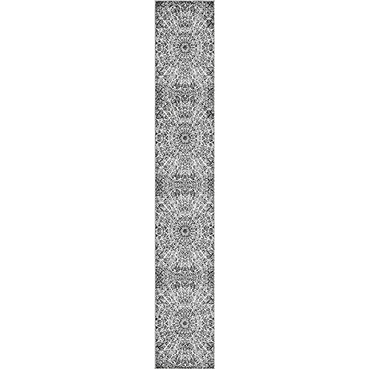 Unique Loom Sofia Collection Area Rug - Grace (2' x 13' 1" Runner, Dark Gray/ Gray)