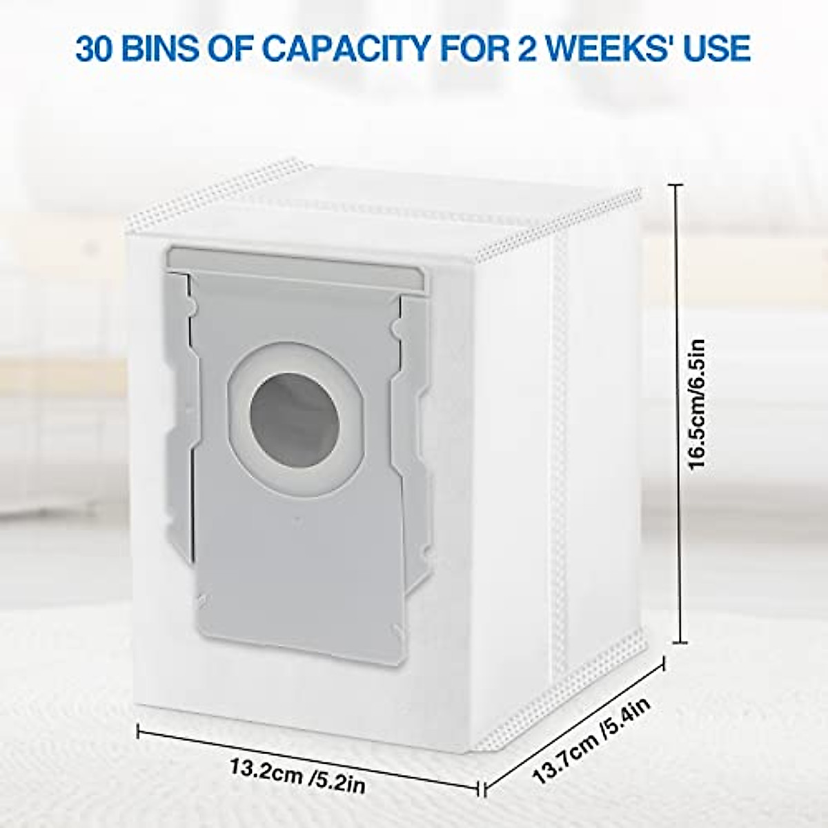 10 Pack Vacuum Bags for irobot Roomba bags i &S& j Series, Replacement for irobot Roomba i7 i7+(7550), i3+EVO(3550) i1+ i4+ i6+ i8+ s9(9150) s9 Plus(9550) j7+(7550) All Automatic Dirt Disposal Bags