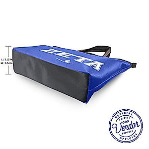 BBGREEK Zeta Phi Beta Paraphernalia - Market Tote or Shoulder Bag - Letters - Sorority Gifts for Women - Official Vendor