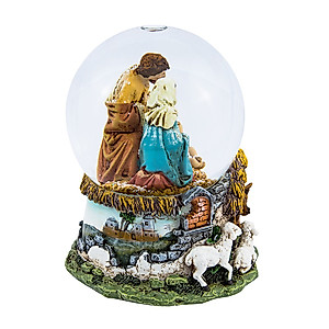 Kurt Adler Holy Family Musical Water Globe, 100mm